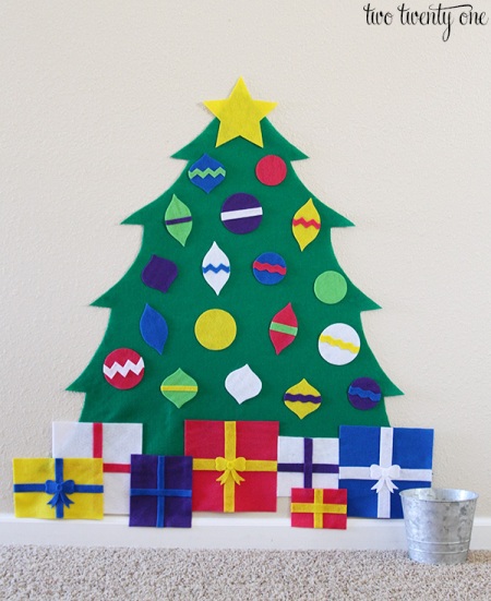 10 DIY Christmas Trees you can Make without a Tree